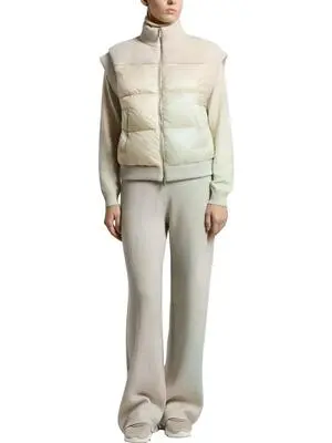 Peserico Quilted Panelled Gilet - Neutrals