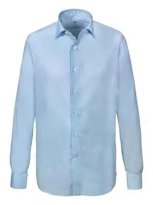 ALESSANDRO GHERARDI Spread-collar Button-down Shirt - Blue