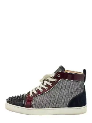 CHRISTIAN LOUBOUTIN Spikes Orlato High Top Sneakers - Grey
