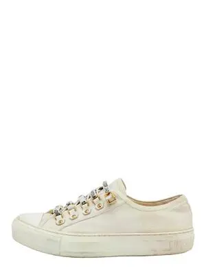 Dior Christian Dior Walk'n'Dior Low-Top Sneakers With Gold-Tone Hardware Neutrals