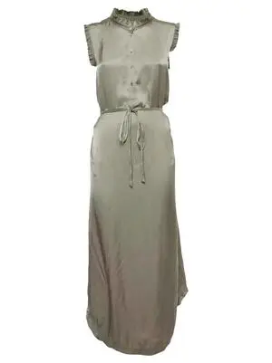 Zadig&Voltaire Belted Maxi Dress - Grey