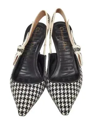 DIOR Christian Dior J'Adior Houndstooth Slingback Pumps