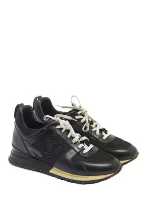 LOUIS VUITTON Louis Vuitton Run Away Leather Sneakers Black