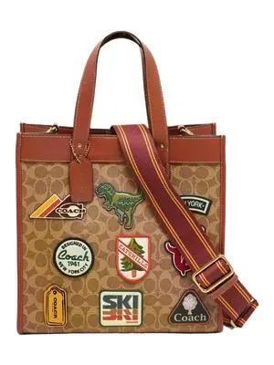 COACH Patchwork Monogram Tote Bag - Brown