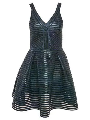 Maje Rosemount Mesh Dress - Blue