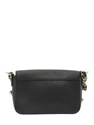 Dkny Bryant Park Flap Shoulder Bag With Chain Link Trim - Black