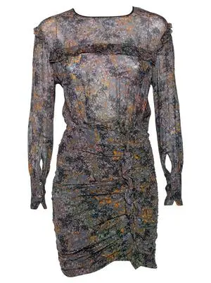 ISABEL MARANT VINTAGE Isabel Marant Vintage Printed Ruched Dress