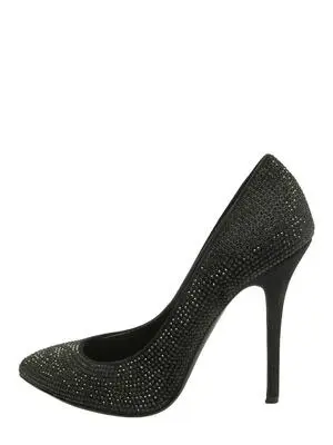 GIUSEPPE ZANOTTI Crystal-embellished Stiletto Pumps - Black