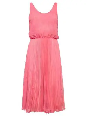 Alice + Olivia Pleated Midi Dress - Pink