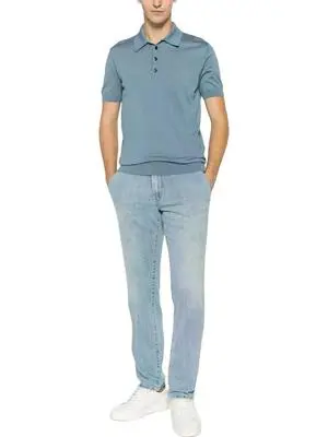 Pal Zileri Short-sleeve Polo Shirt - Blue