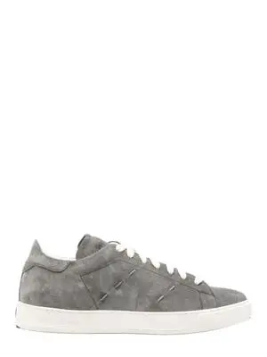 Kiton Kiton Suede Lace-Up Sneakers Grey