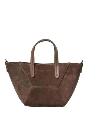 Brunello Cucinelli Monili-chain Shoulder Bag - Brown