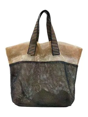 ÉPICE Striped Handle Tote Bag - Blue