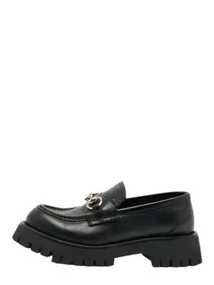 Gucci Horsebit Platform Loafers - Black