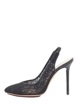 CHARLOTTE OLYMPIA Charlotte Olympia Lace Slingback Pumps