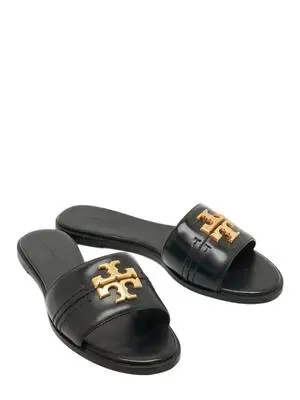 Tory Burch Everly Logo-plaque Sandals - Black