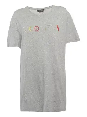 Alexander McQueen Graphic Print T-shirt - Grey