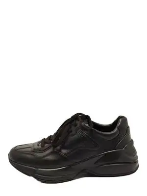 Gucci Rhyton Leather Sneakers - Black