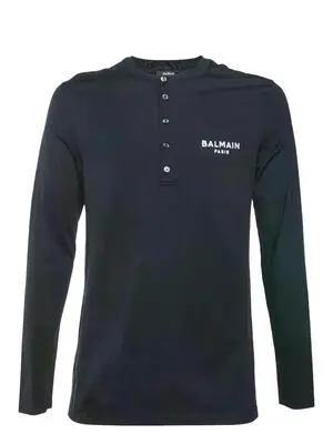 Balmain Embroidered Logo T-shirt - Black