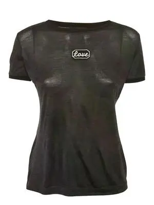 Dolce & Gabbana Appliqué Jersey T-shirt - Grey