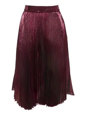 Gucci Plissé Midi Skirt - Red