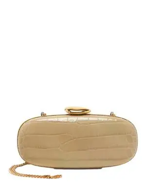 MICHAEL KORS Tina Croc-Embossed Clutch Bag