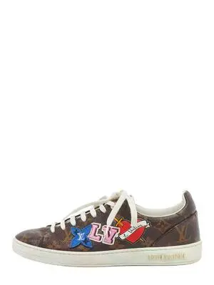 LOUIS VUITTON Monogram Canvas Frontrow Sneakers - Brown
