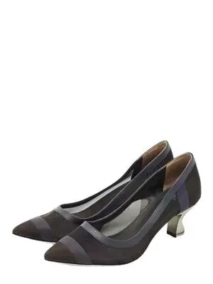 Fendi Colibri Mesh Pumps - Black