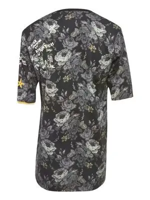 Dolce & Gabbana Graphic-print Longline T-shirt - Black