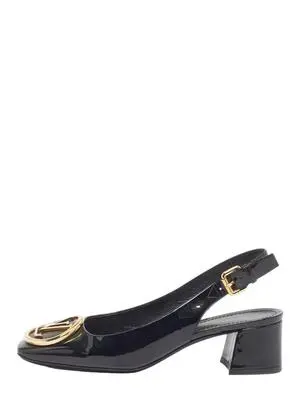 LOUIS VUITTON Madeleine Slingback Heeled Pumps - Black