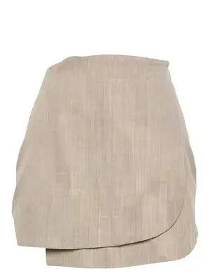 FENDI Fendi Wool Wrap Mini Skirt