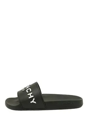 Givenchy Open-toe Slides With Logo Detail - Black