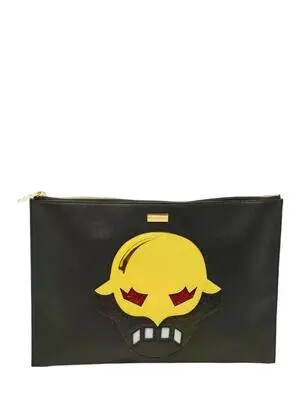 Stella McCartney Super Hero Clutch Bag - Black