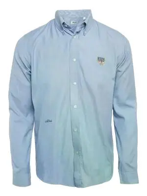 Kenzo Cotton Button-down Shirt - Blue