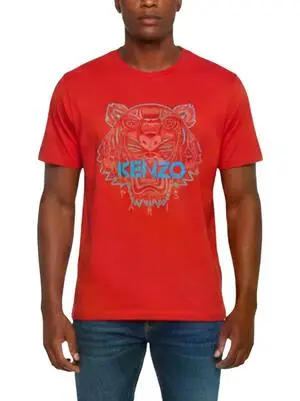 Kenzo Tiger-print T-shirt - Red