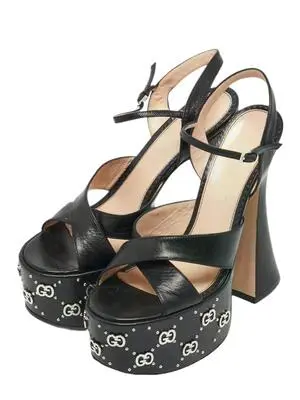 Gucci Janaya Platform Sandals - Black
