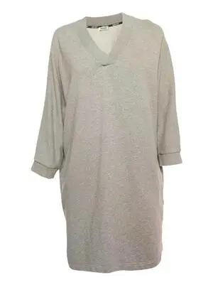 Kenzo V-neck Long-sleeve Dress - Grey
