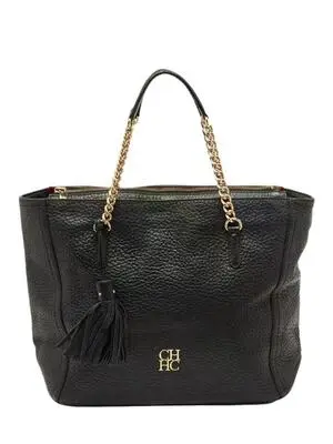 Carolina Herrera Tassel Detail Tote Bag - Black