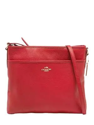 COACH VINTAGE Leather Crossbody Bag - Red