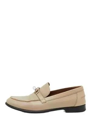 Hermès Destin Leather Loafers - Neutrals