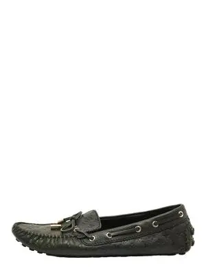LOUIS VUITTON Gloria Monogram Loafers - Black
