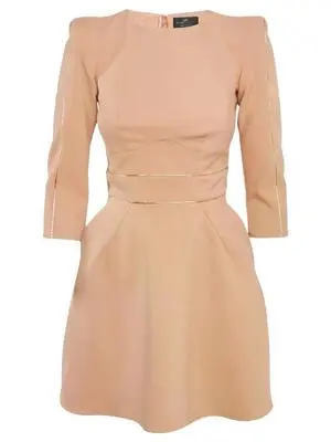 ELISABETTA FRANCHI Elisabetta Franchi Mini Dress With Padded Shoulders And Piping Detail