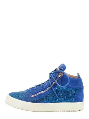 GIUSEPPE ZANOTTI Kriss Crystal-embellished Sneakers - Blue