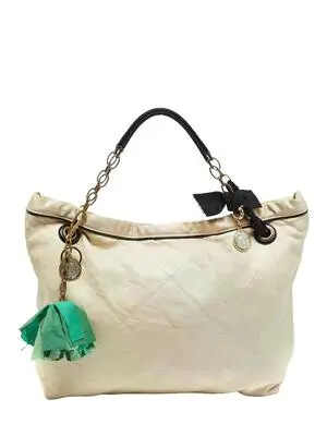 LANVIN Amalia Cabas Quilted Tote Bag - Neutrals
