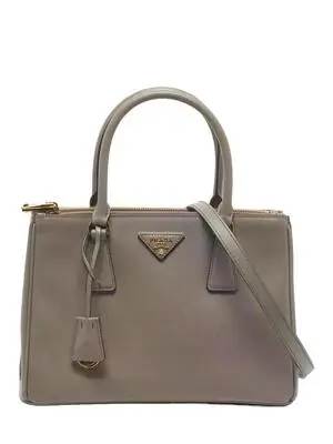 Prada Medium Galleria Saffiano Leather Tote Bag - Neutrals
