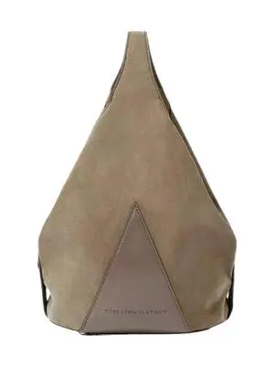 Stella McCartney Logo-debossed Shoulder Bag - Green