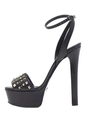 Gucci Leila Studded Platform Sandals - Black