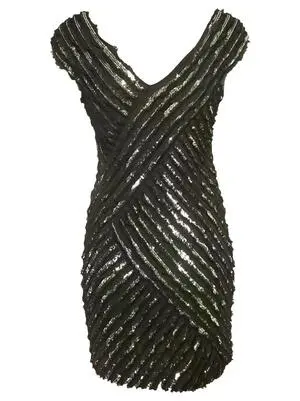 Roberto Cavalli Sequin Embellished Mini Dress - Black