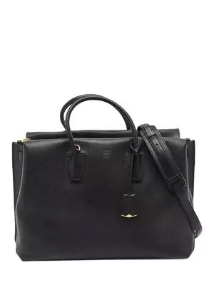 Mcm Milla Leather Tote Bag - Black