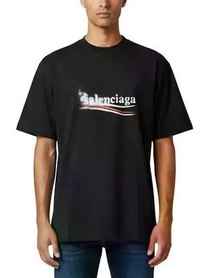 Balenciaga Political Logo T-shirt - Grey